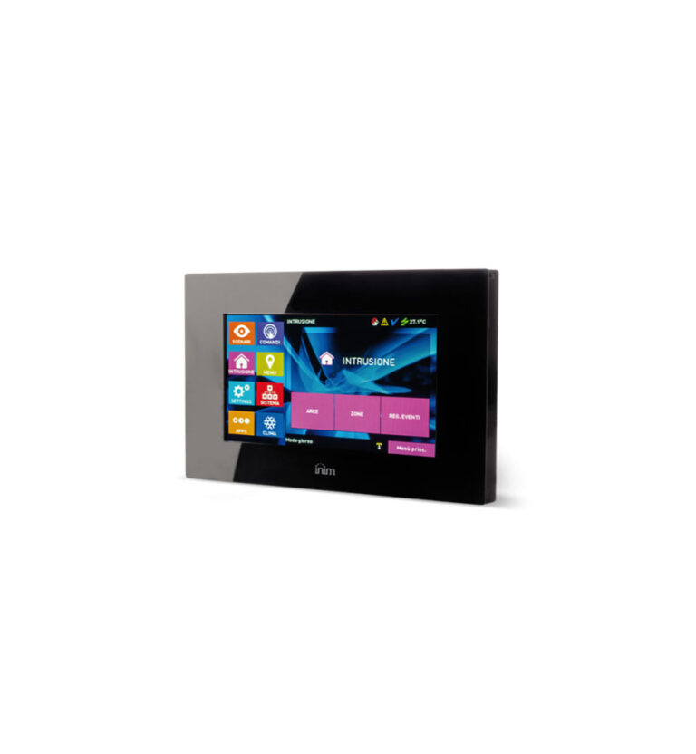 INIM Black Colour Touchscreen 7'' Smart Keypad (ALIEN/GN) - Krypto